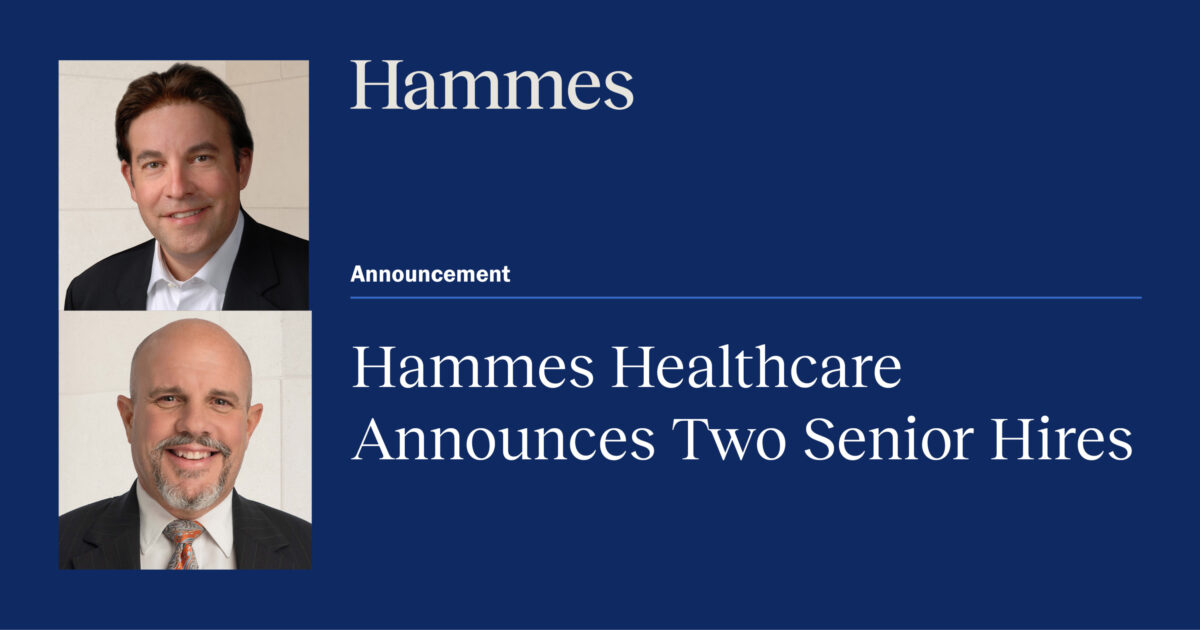Hammes Healthcare is pleased to formally announce the… | Hammes